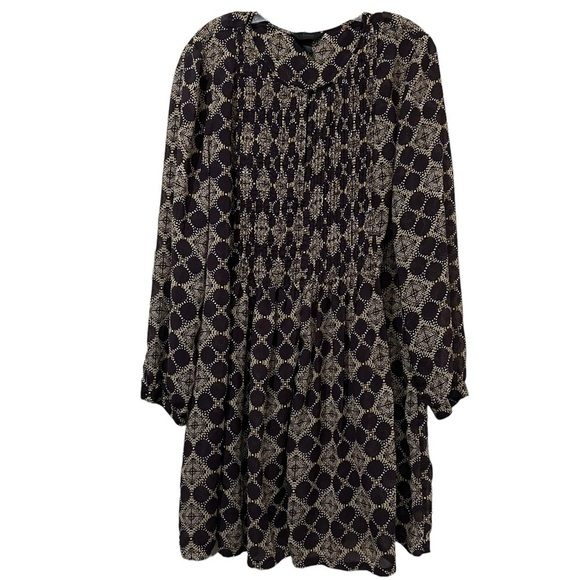 Soma | Dresses | Soma Intimates Xl Long Sleeve Boho Gek Print Semi ...
